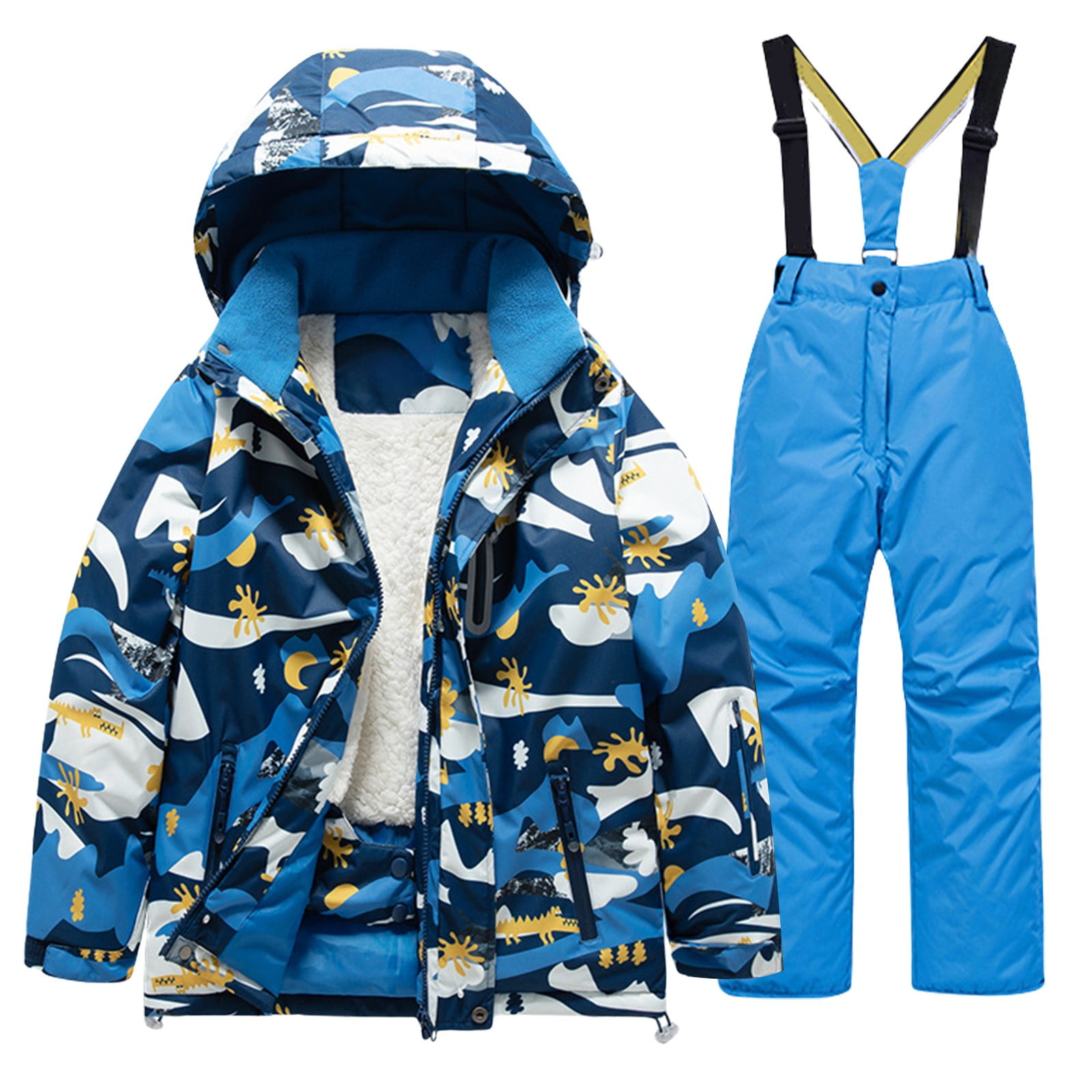 Coerni Boys Ski Jackets and Pants Set Waterproof Windproof Insulated ...