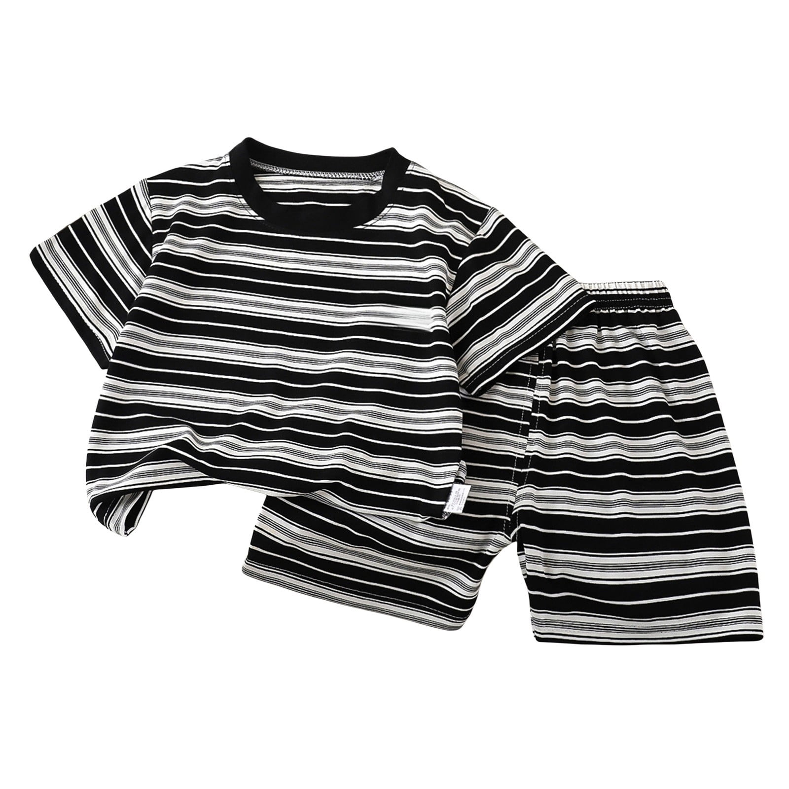 Coerni Boys Striped Short Sets Toddler Summer Casual Y2K Streetwear ...