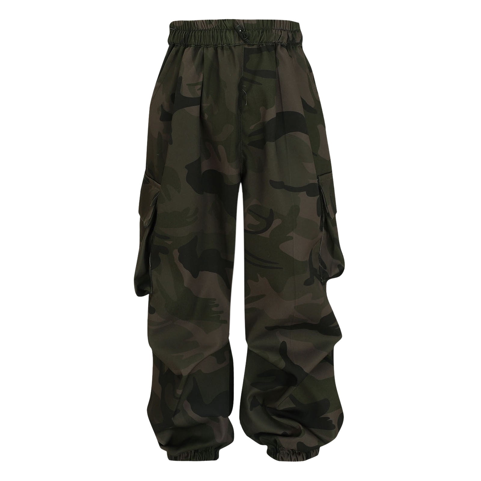 Coerni Boys Trendy Cargo Pants Camouflage Baggy Casual Elastic Waist ...