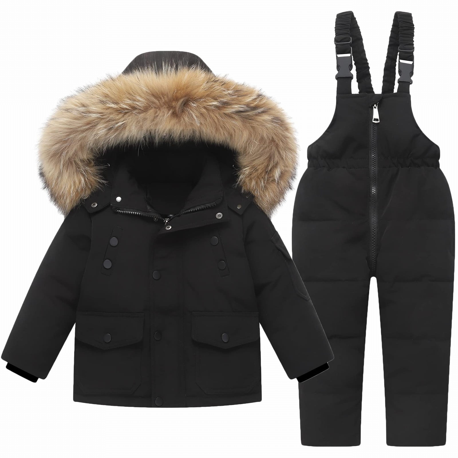 Coerni Boys and Toddlers' Snowsuit 2 Piece Heavyweight Insulated Ski ...
