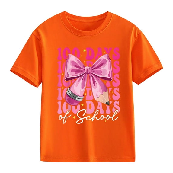 Coerni Cute 100 Days of School Shirt for Girls Boys Tees 100th Day of ...