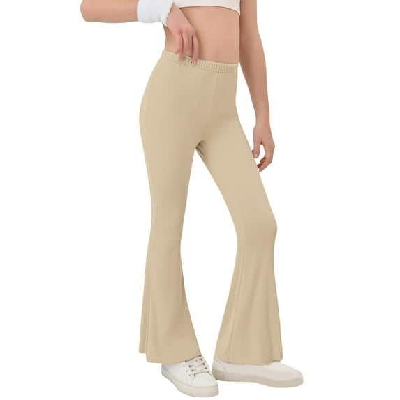 Coerni Flare Yoga Pants Girls Fleece High Waist Sweatpants Butt Lifting ...