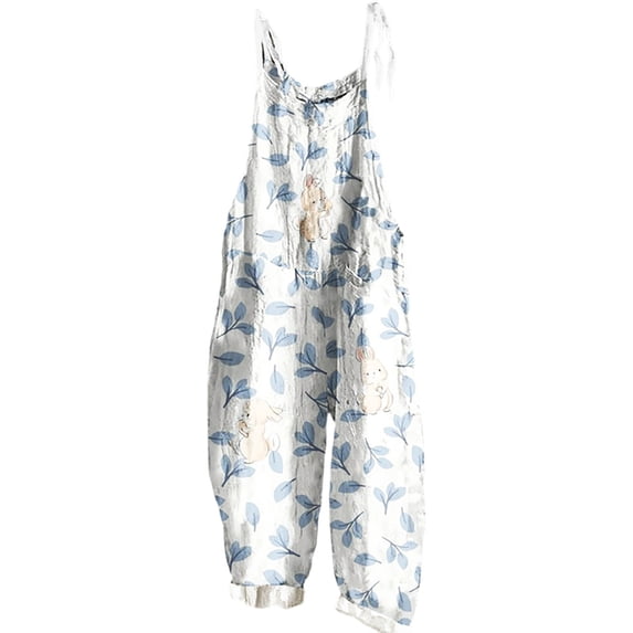 Coerni Floral Jumpsuits for Girl Summer Lightweight Casual Spaghetti ...