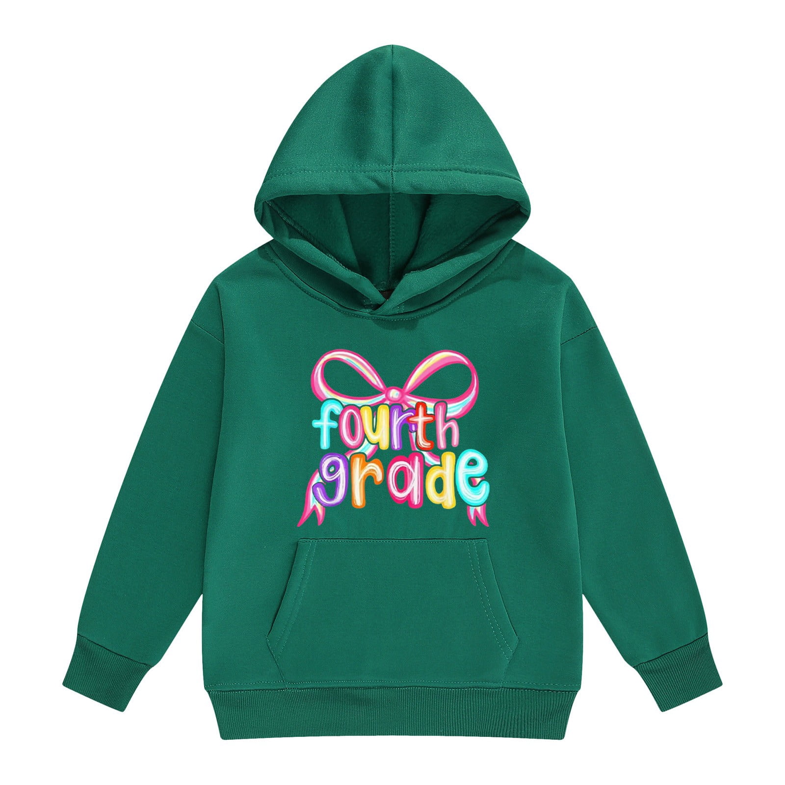 Coerni Fourth Grade Girls Hoodies First Day of School Long Sleeve ...