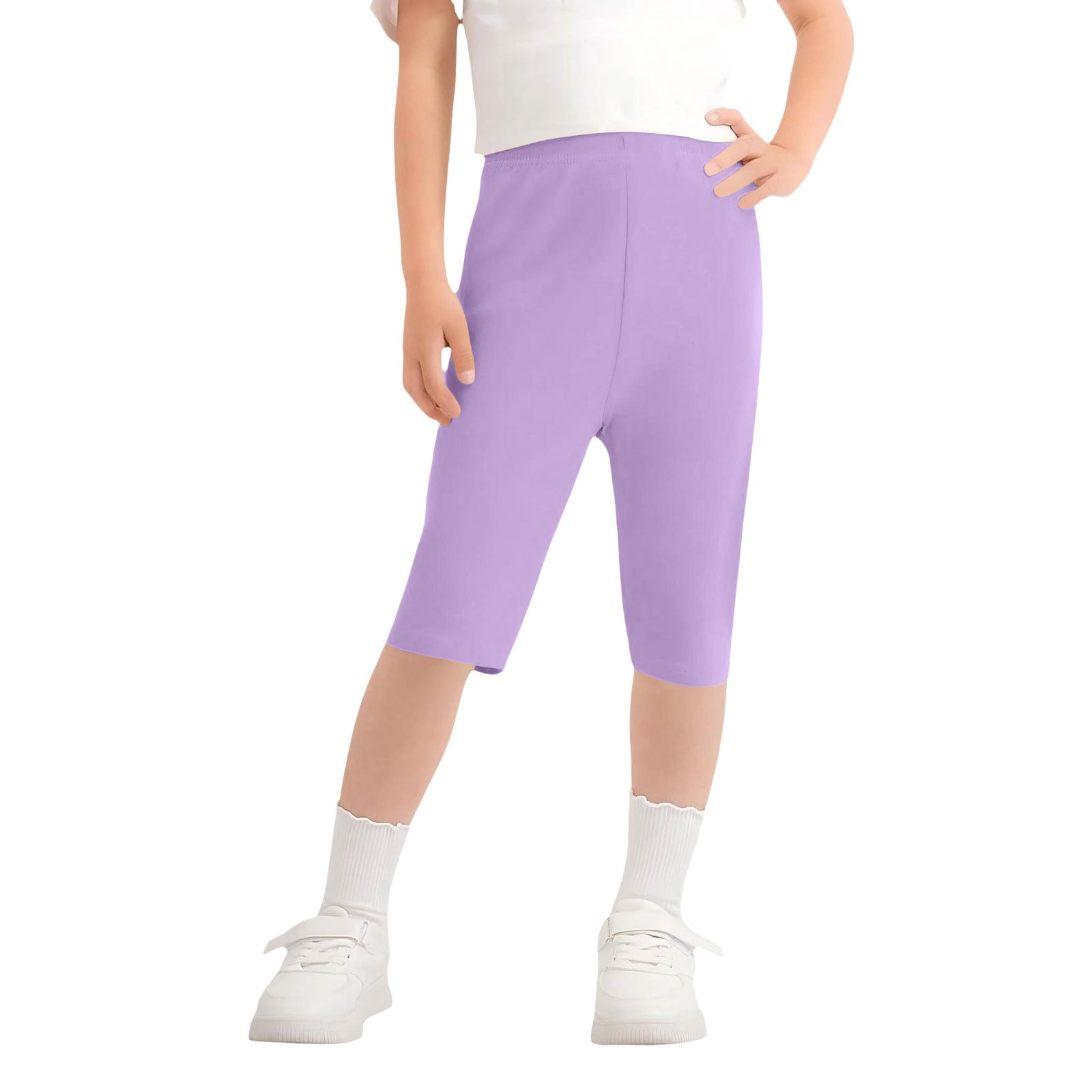 Coerni Girls' Athletic Bike Shorts Dance Yoga Running Soccer Kids ...