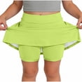 Coerni Girls Athletic Tennis Skirt with Pockets 2 in 1 Strenchy Skorts ...