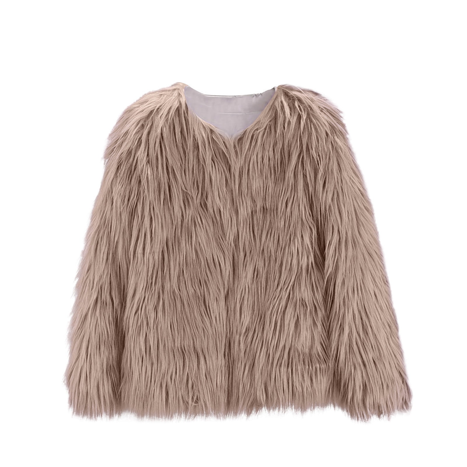 Coerni Girls Faux Jacket Fleece Fuzzy Warm Coat Kids Thick Winter ...