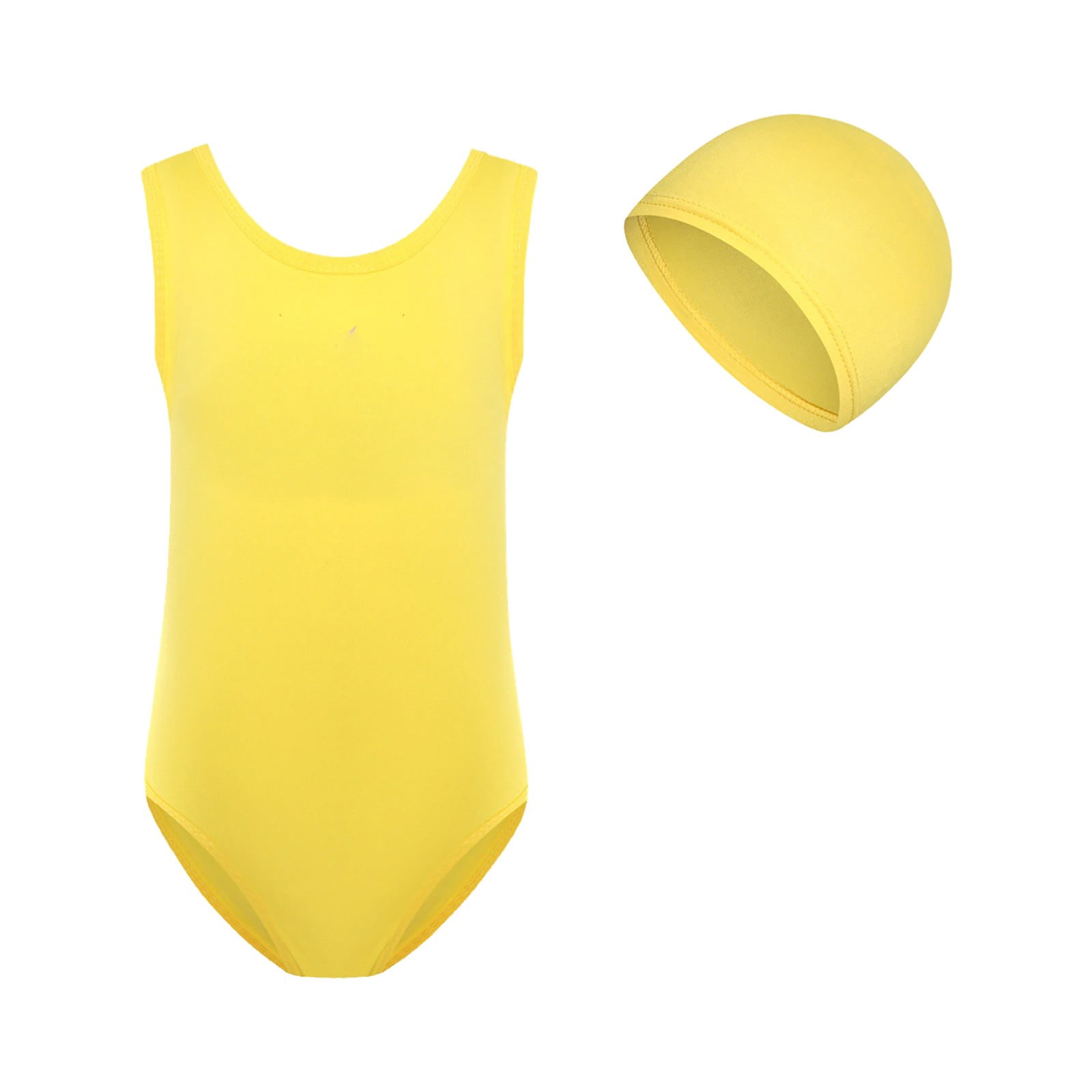 Coerni Girls One Piece Swimsuits Solid Color Ruched Bathing Suit for ...