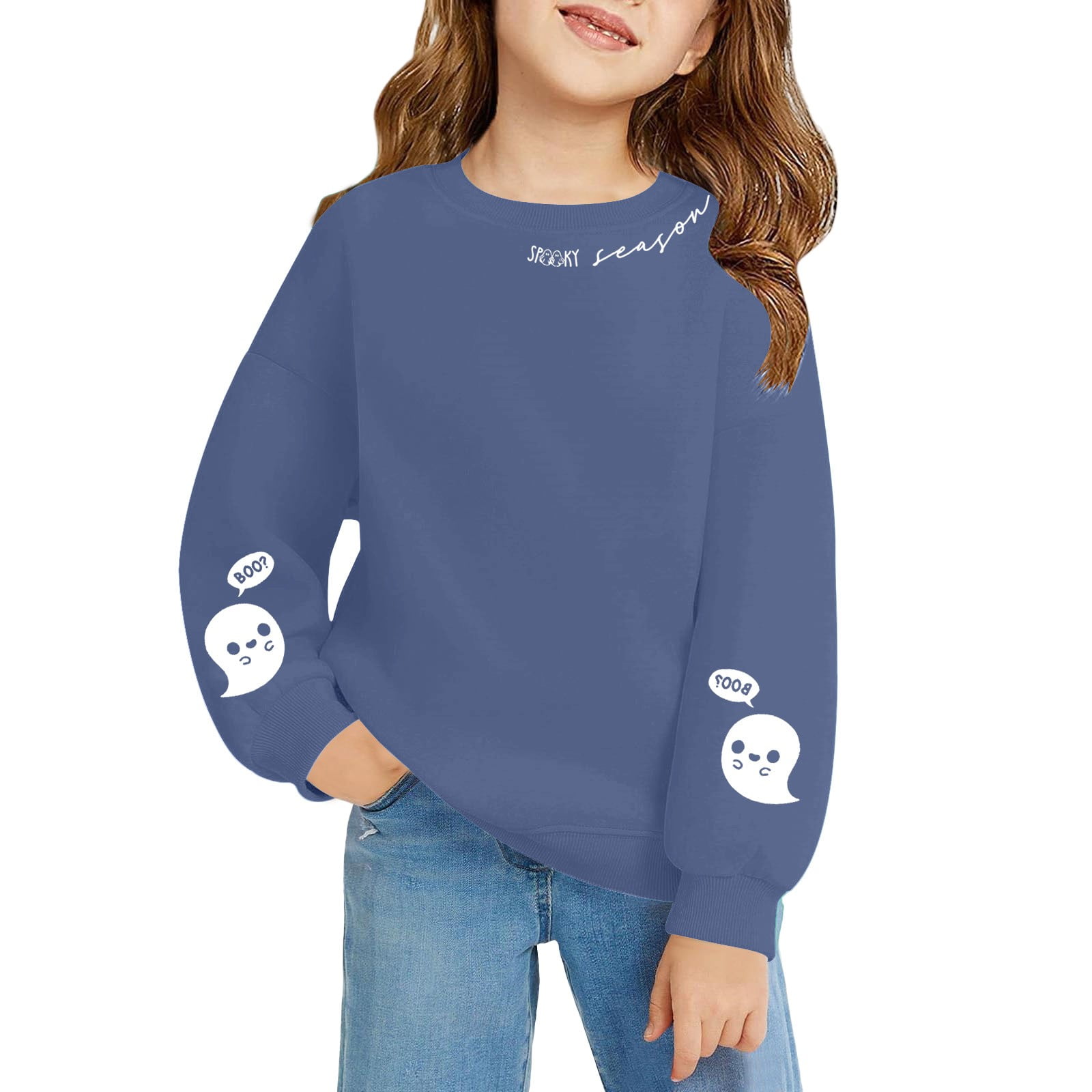 Coerni Girls Oversized Sweatshirts Dressy Long Sleeve Loose Pullover ...