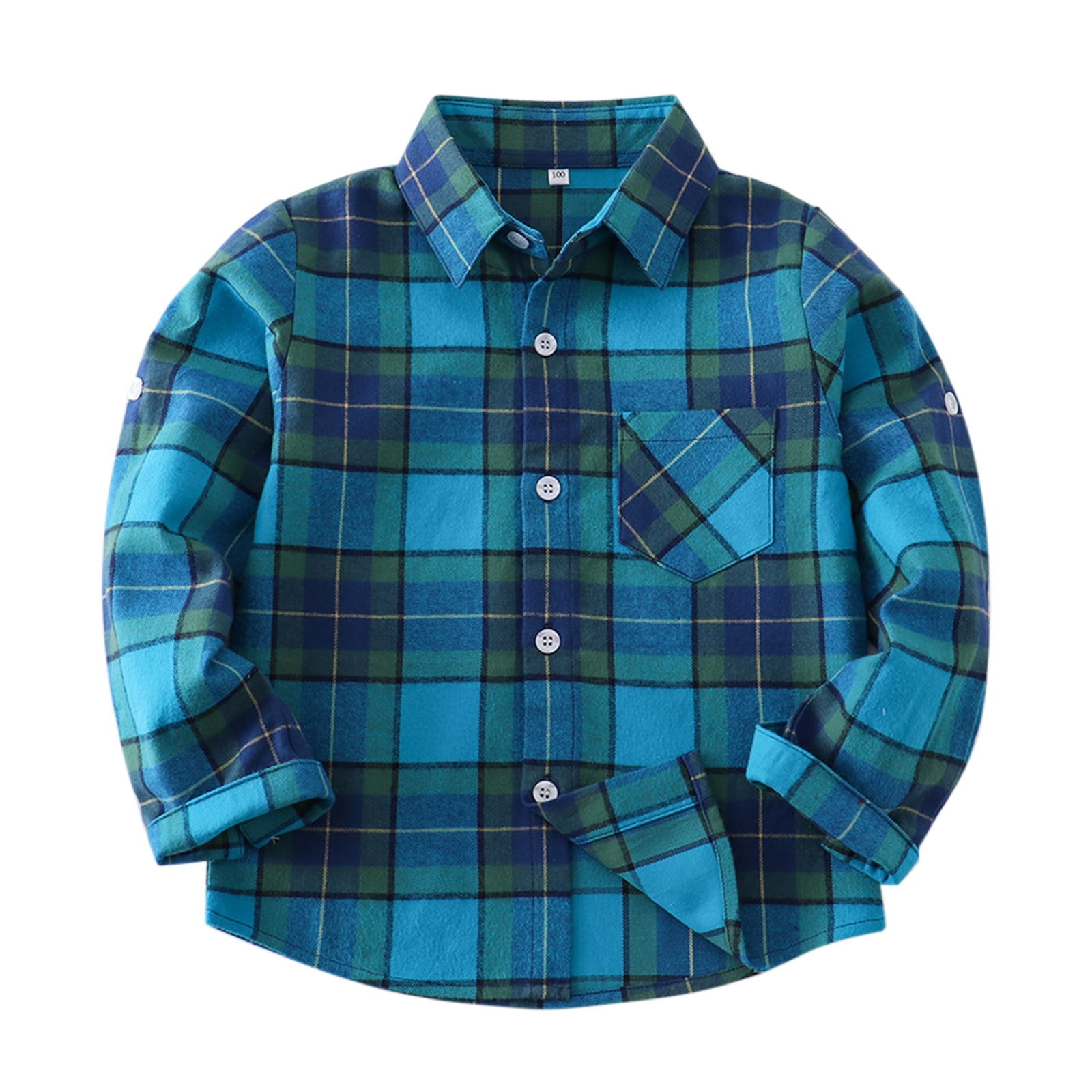 Coerni Girls Plaid Flannel Oversized Shirt Teen Long Sleeve Button Down ...