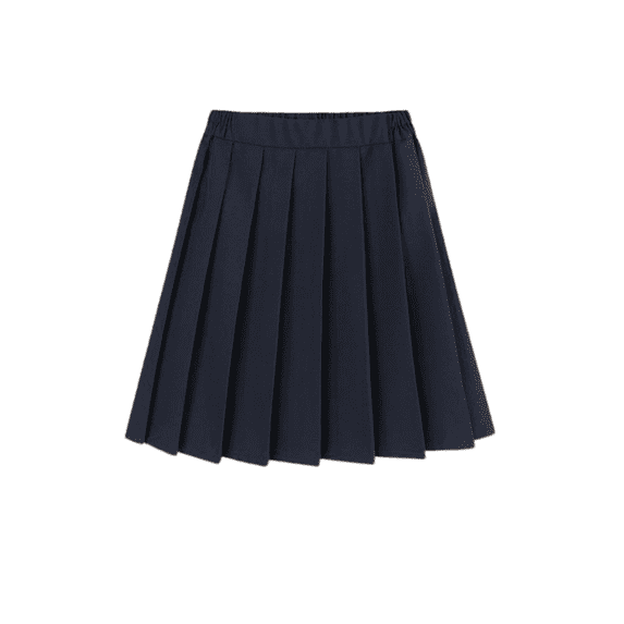 Coerni Girls School Uniform Pleated Skirt Elastic Waist Pull-on Scooter ...