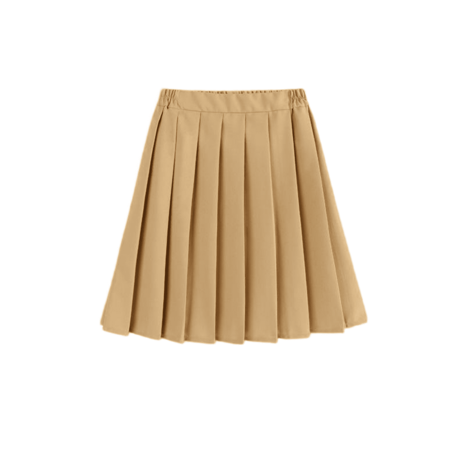 Coerni Girls School Uniform Pleated Skirt Elastic Waist Pull-on Scooter ...