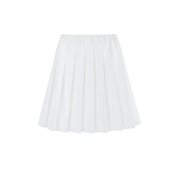 Coerni Girls School Uniform Pleated Skirt Elastic Waist Pull-on Scooter ...