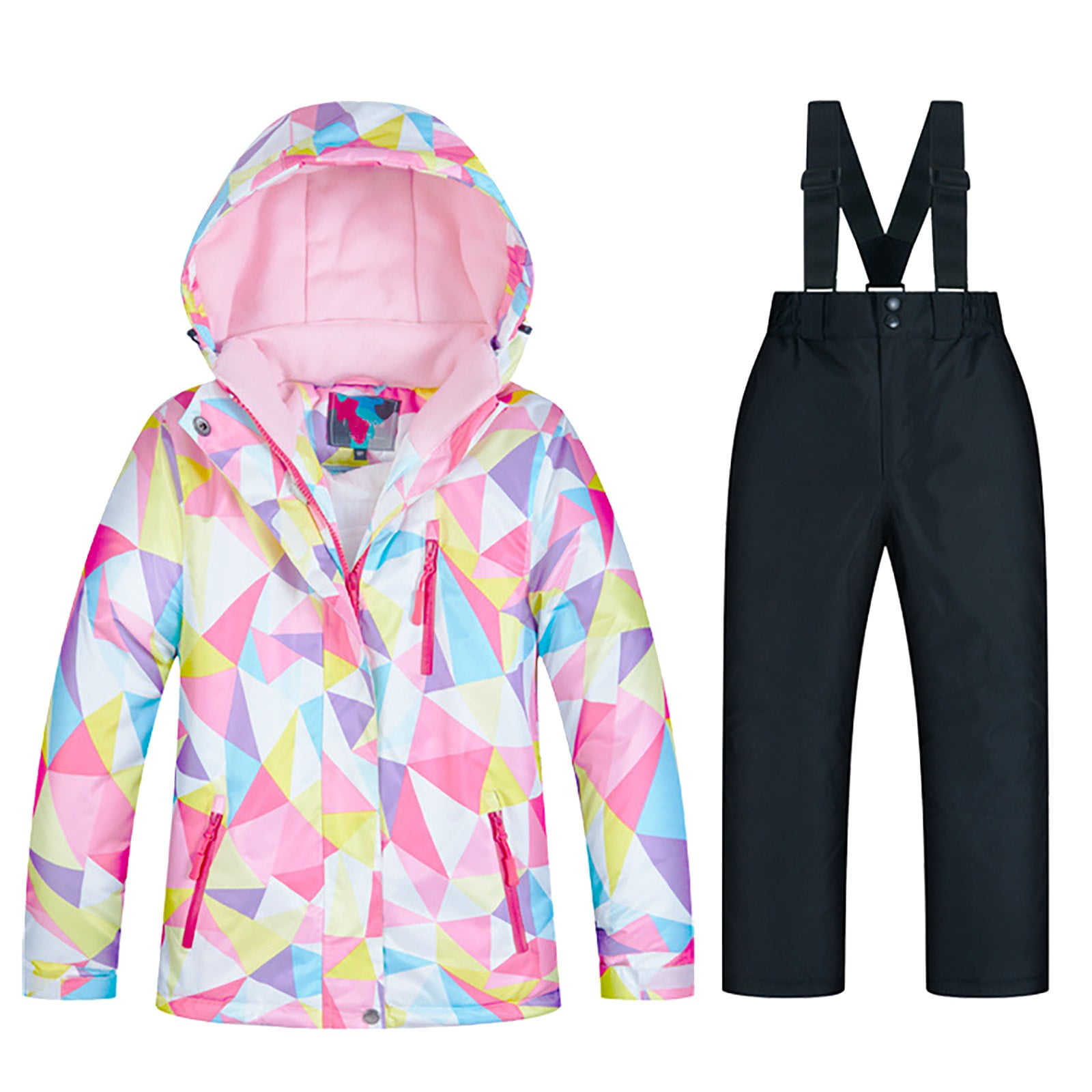 Coerni Girls Ski Suits 𝐒now Clothes for Kids Winter Coat and Ski Pants ...