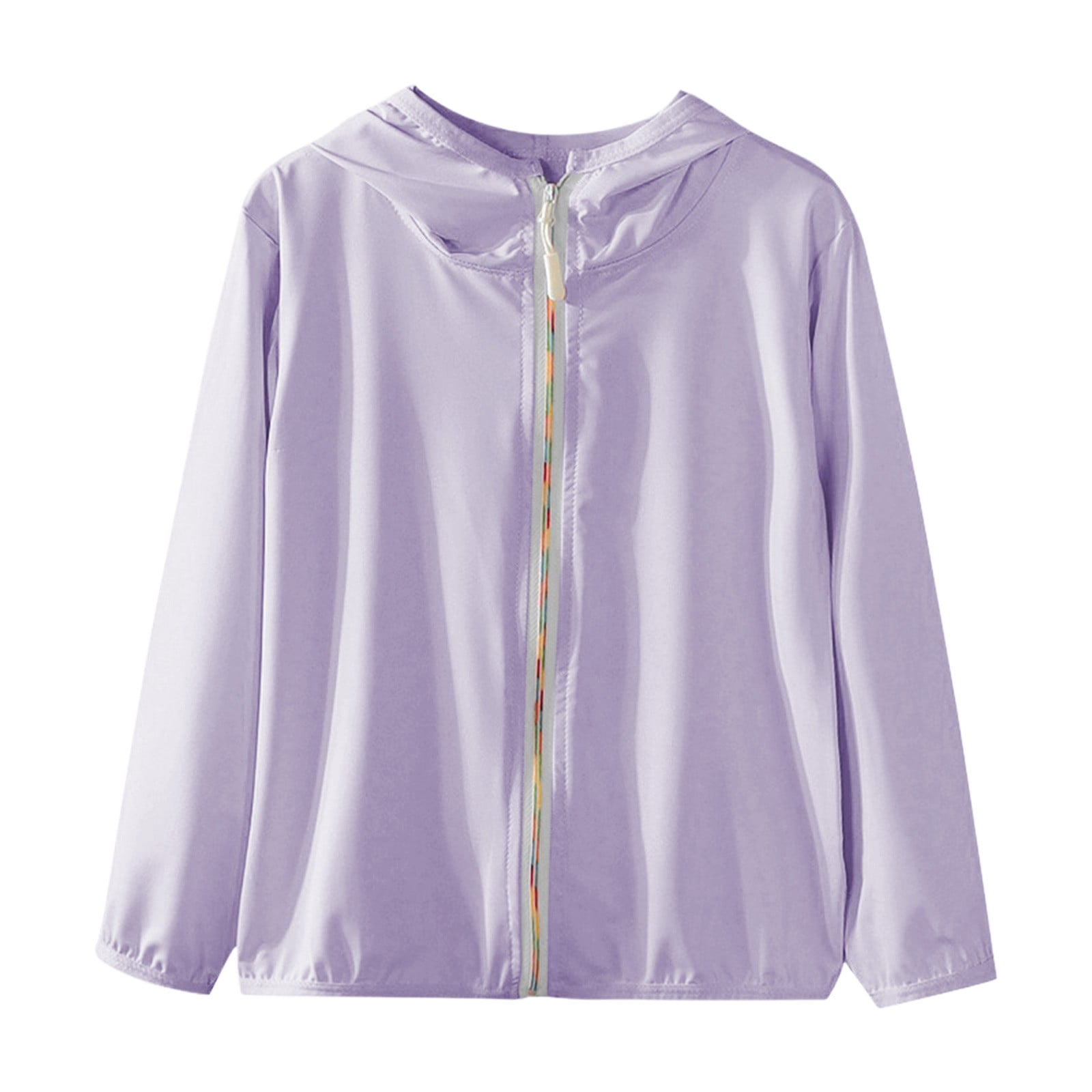 Coerni Girls Summer Sun Shirts Lightweight Cooling Zip-up Hooded Jacket ...