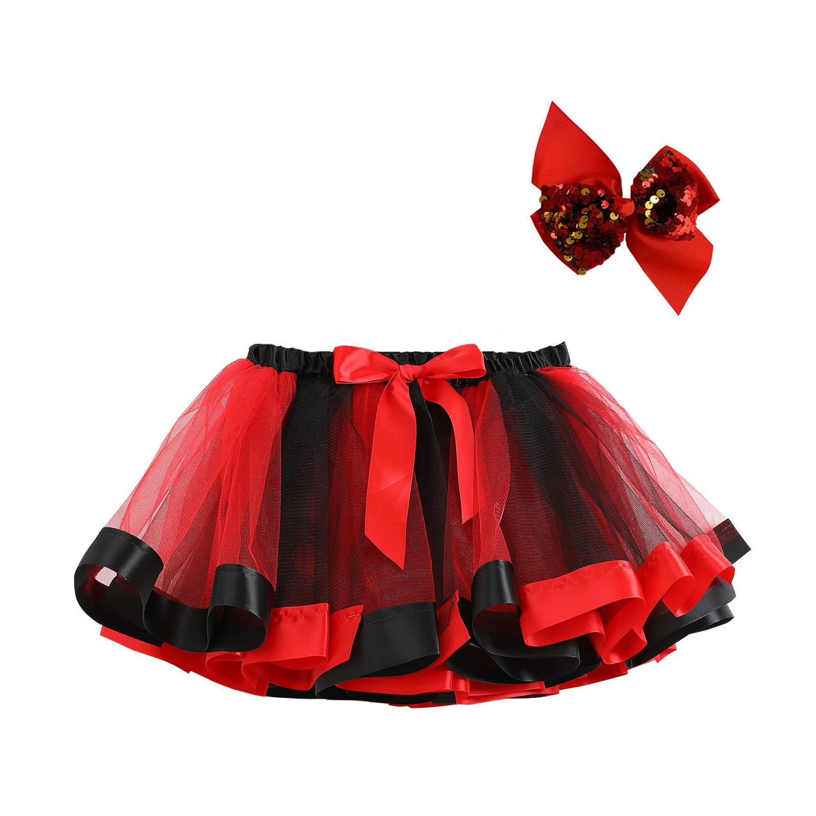 Coerni Girls Tulle Tutu Dress Toddler Ballet Skirts 2 Piece Elastic ...