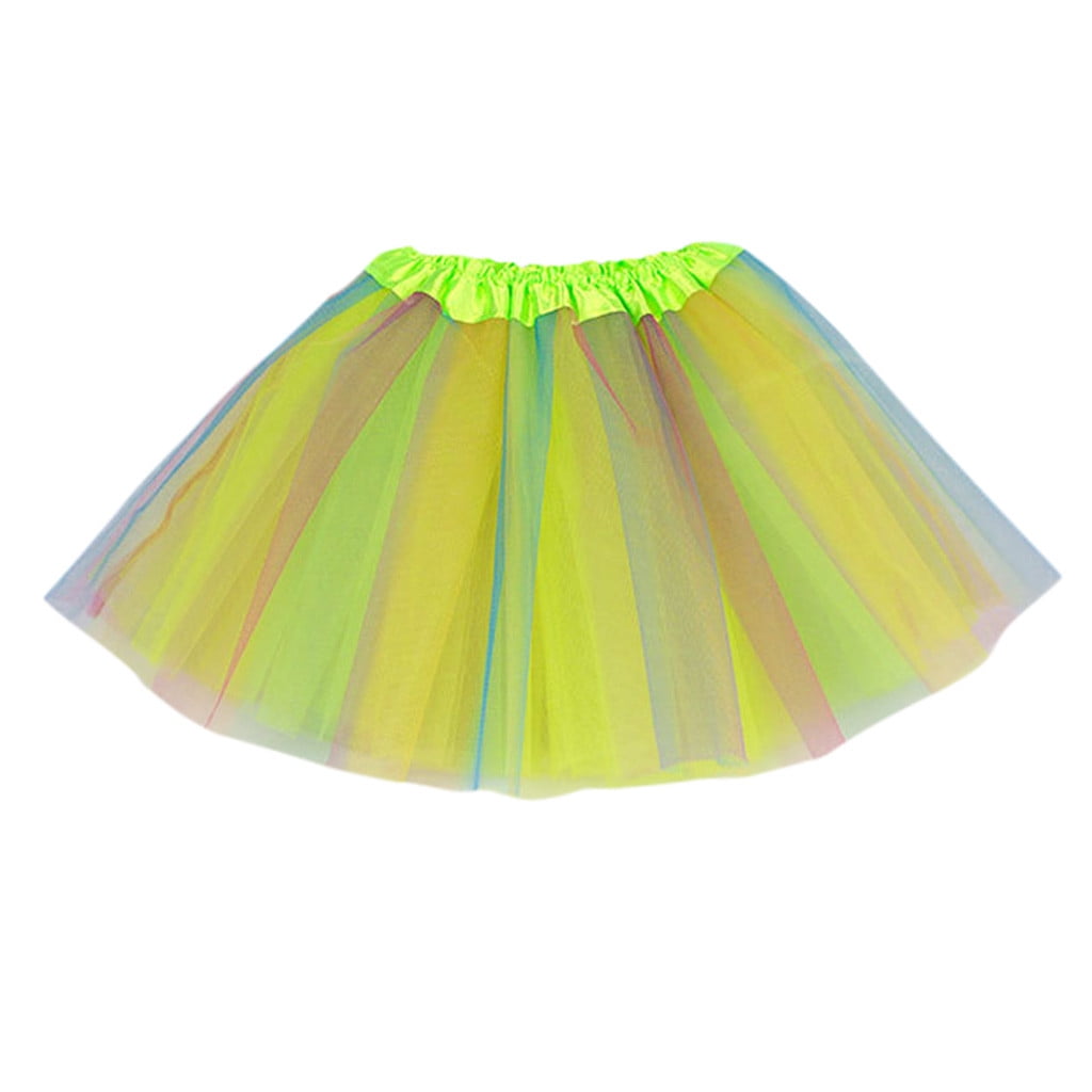 Coerni Girls Tutu Skirt Toddler Girl Princess Layered Tulle Tutus ...