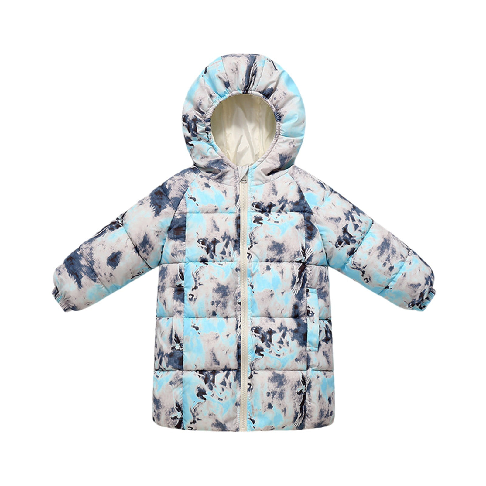 Coerni Girls and Toddlers' Winter Long Hooded Puffer Jacket Windproof Water-Resistant Coat Boys ...