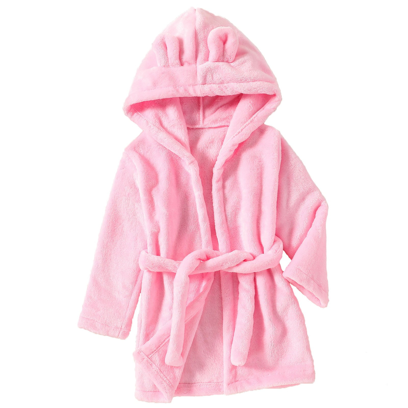 Coerni Kids Baby Boys Girls Hooded Warm Flannel Towel Robe Bathrobe ...