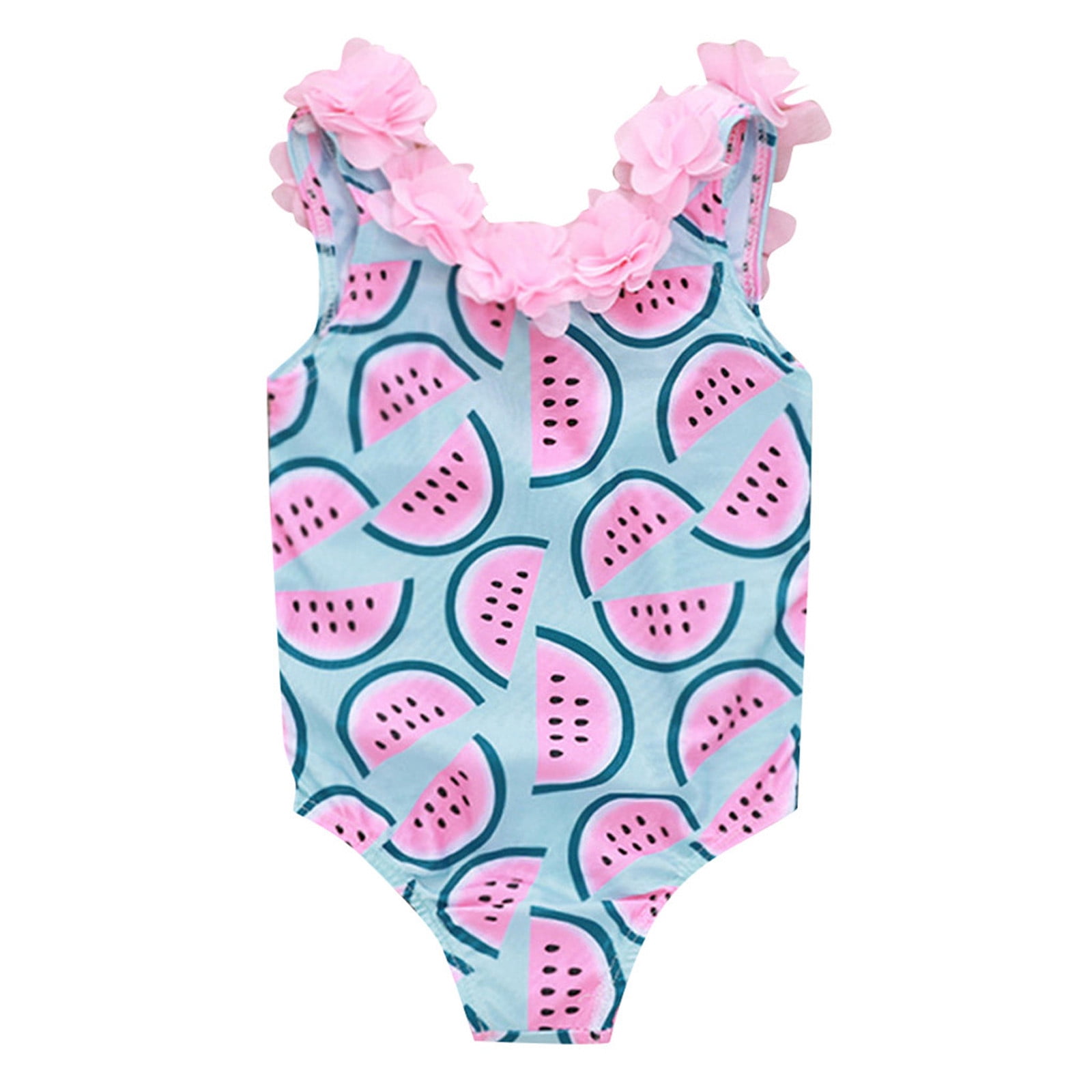 Coerni Kids Toddler One Piece Bikini Ruffled Swimwear Bathing Swimsuit ...