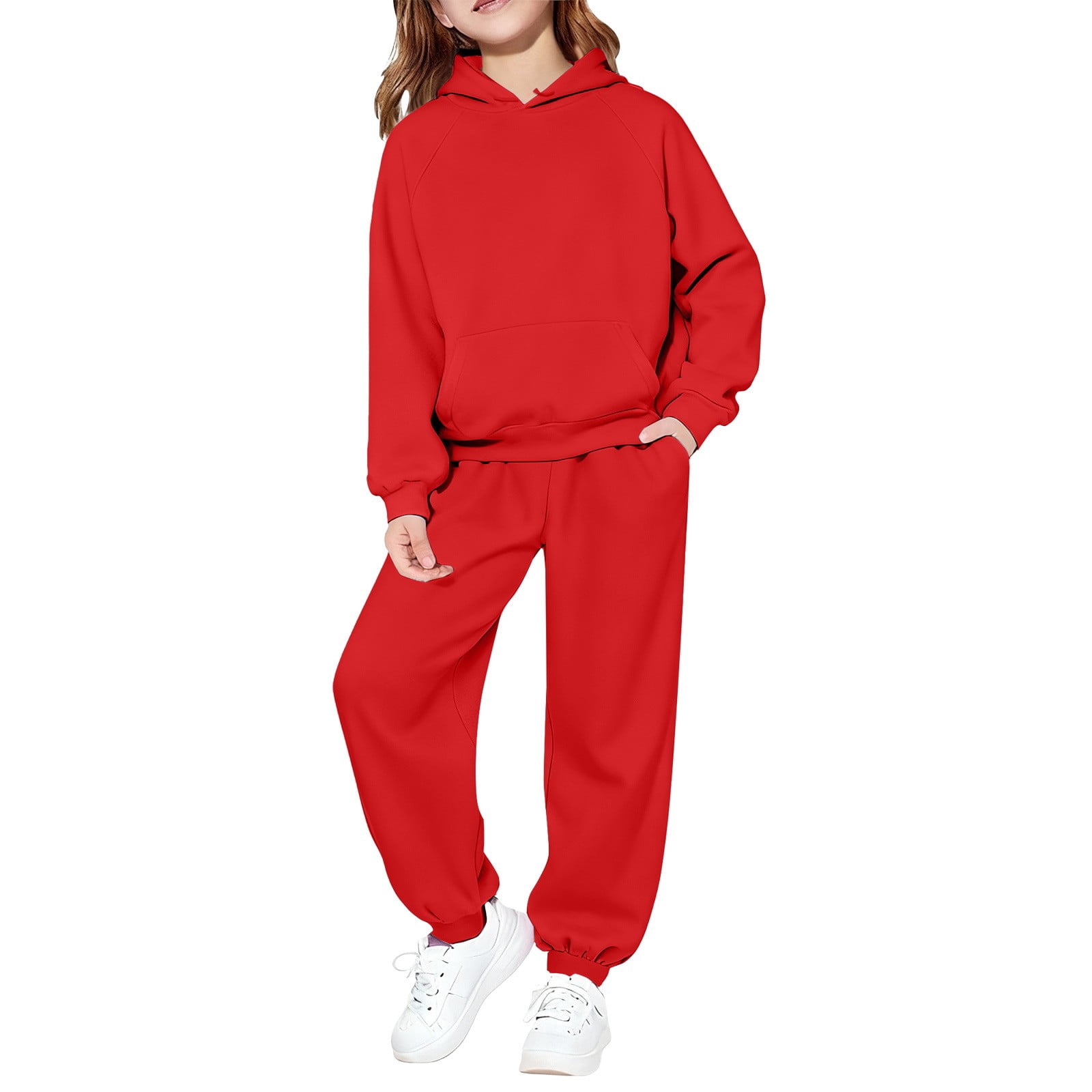 Coerni Kids Unisex Tracksuit Boys Girls 2 Piece Sweatsuit Jogging ...