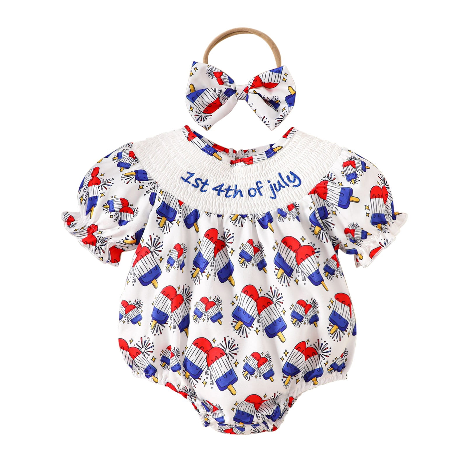 Coerni My First 4th of July Baby Girl Romper Dress New Born American ...