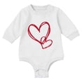 Coerni New Born Baby Valentines Day Outfits Heart Graphic Romper Soft ...