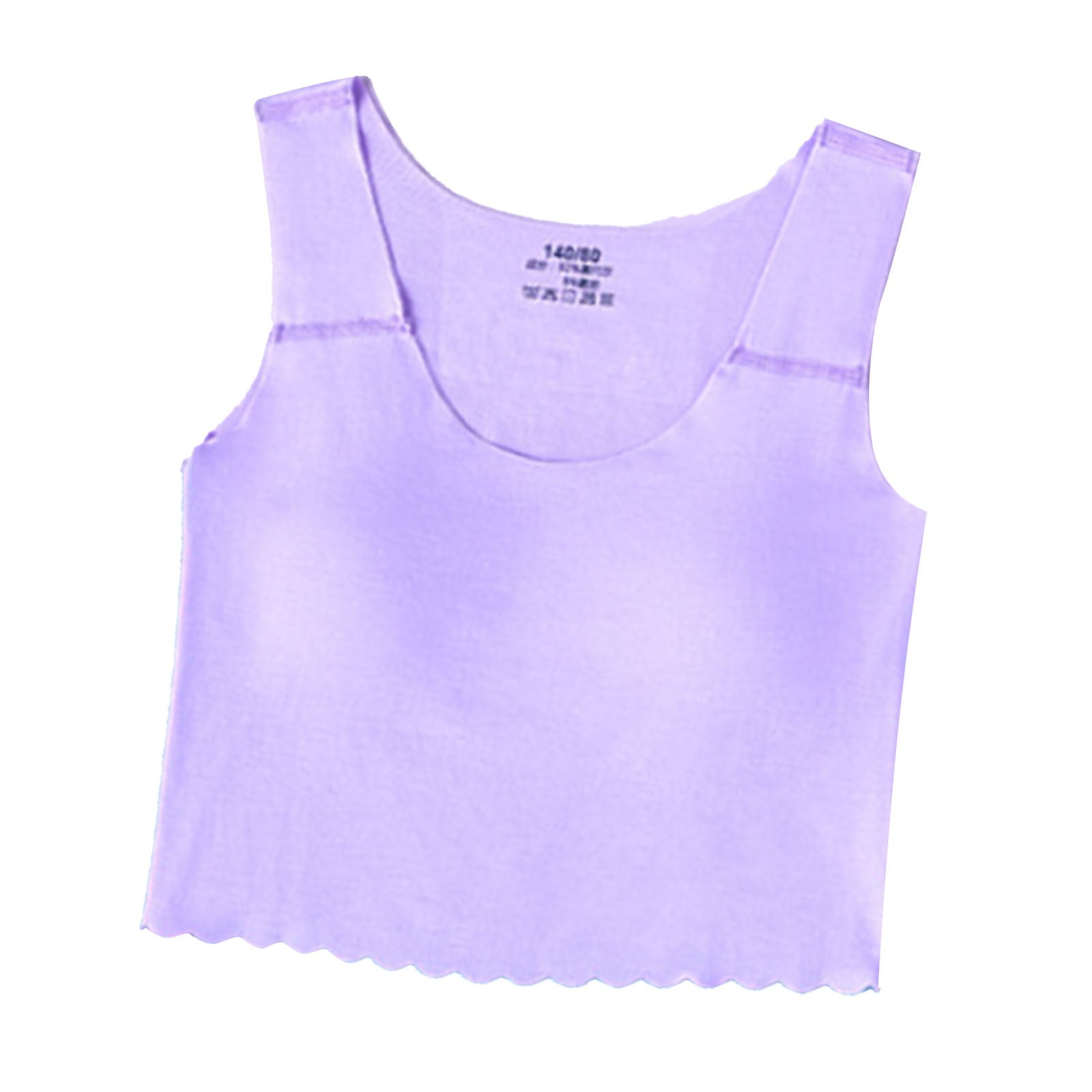 Coerni Polychrome Solid Color Girls With Chest Pads No Steel Rings Soft ...