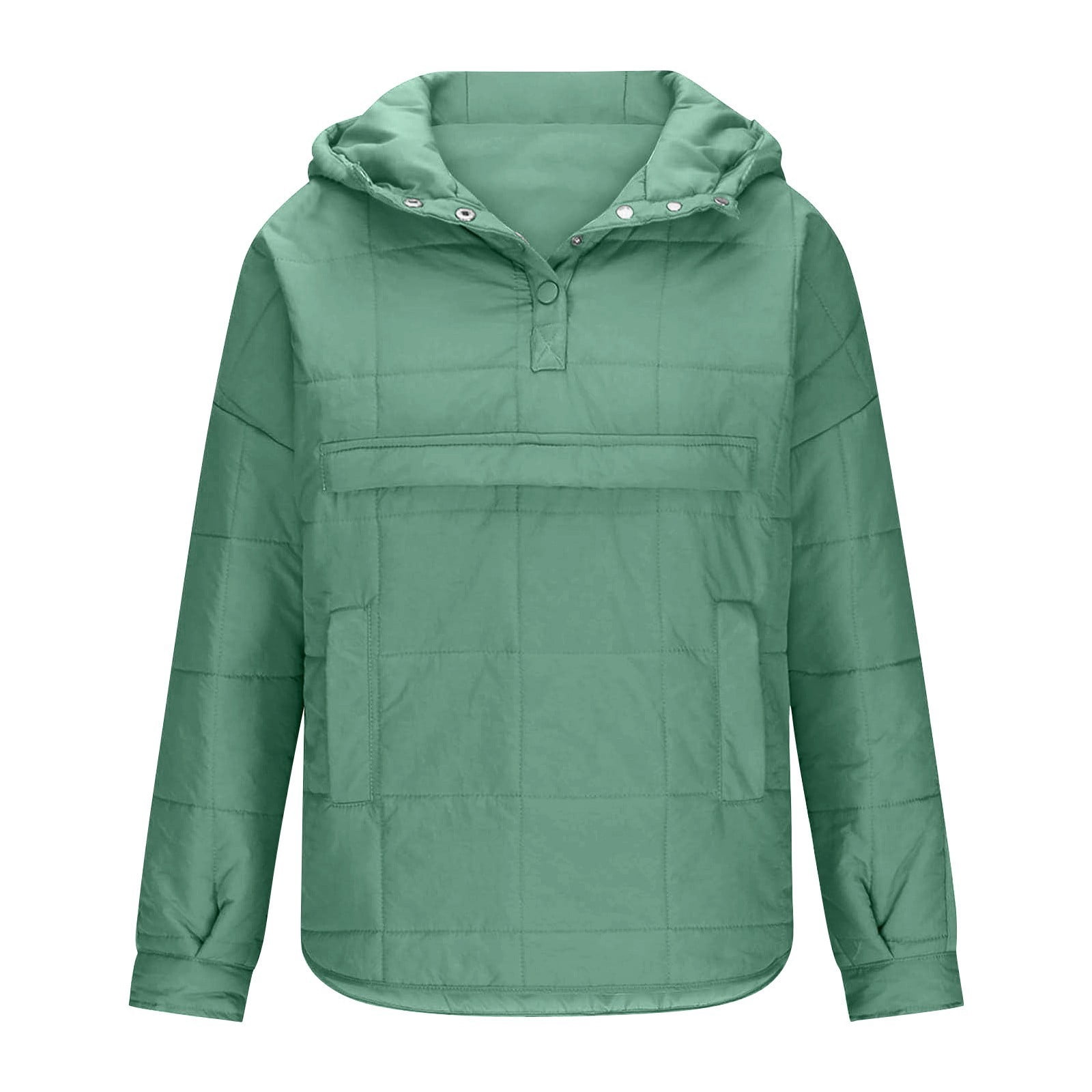 Coerni Quilted Puffer Jacket for Girls Oversized Lightweight Pullover ...