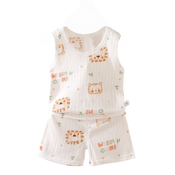 Coerni Soft Cotton 2 Piece Sets for Boys Cartoon Printed Shorts Set ...