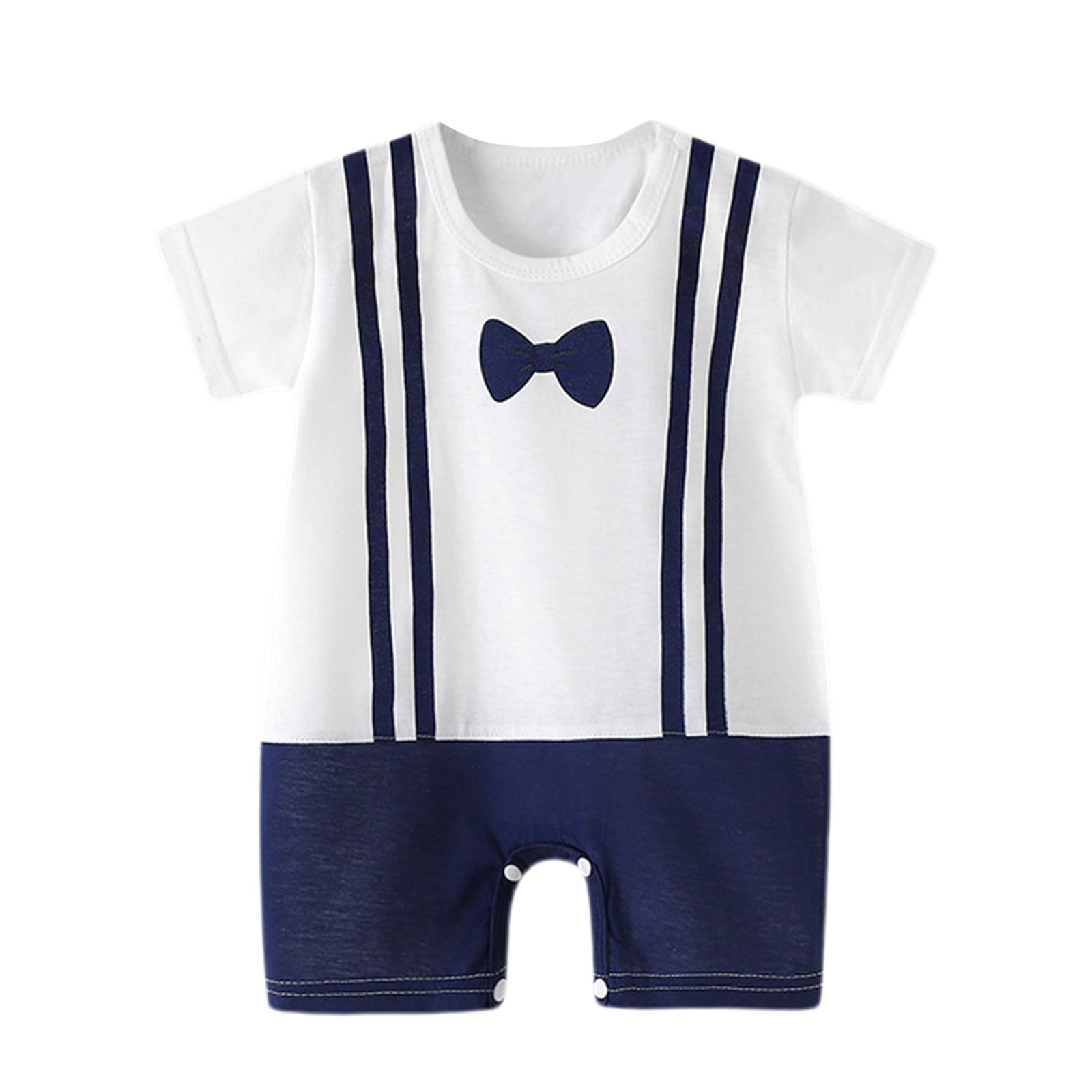 Coerni Toddler Baby Boy Summer Bubble Romper New Born Suspender Pants ...