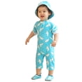 Coerni Toddler Baby Boys Swimsuit Kids Rash Guard One Piece Zipper ...