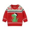 Coerni Toddler Baby Girl Boy Cute Long Sleeve Christmas Dinosaur ...