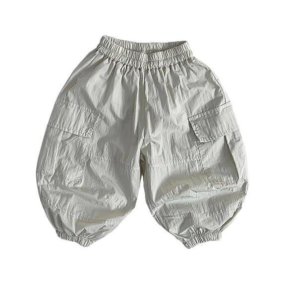 Coerni Toddler Boys Baggy Cargo Pants Elastic Waist Oversized Harems ...