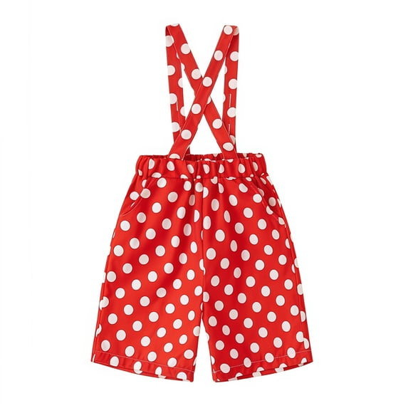 Coerni Toddler Boys & Girls Shorts Overalls Dopamine Polka Dots ...
