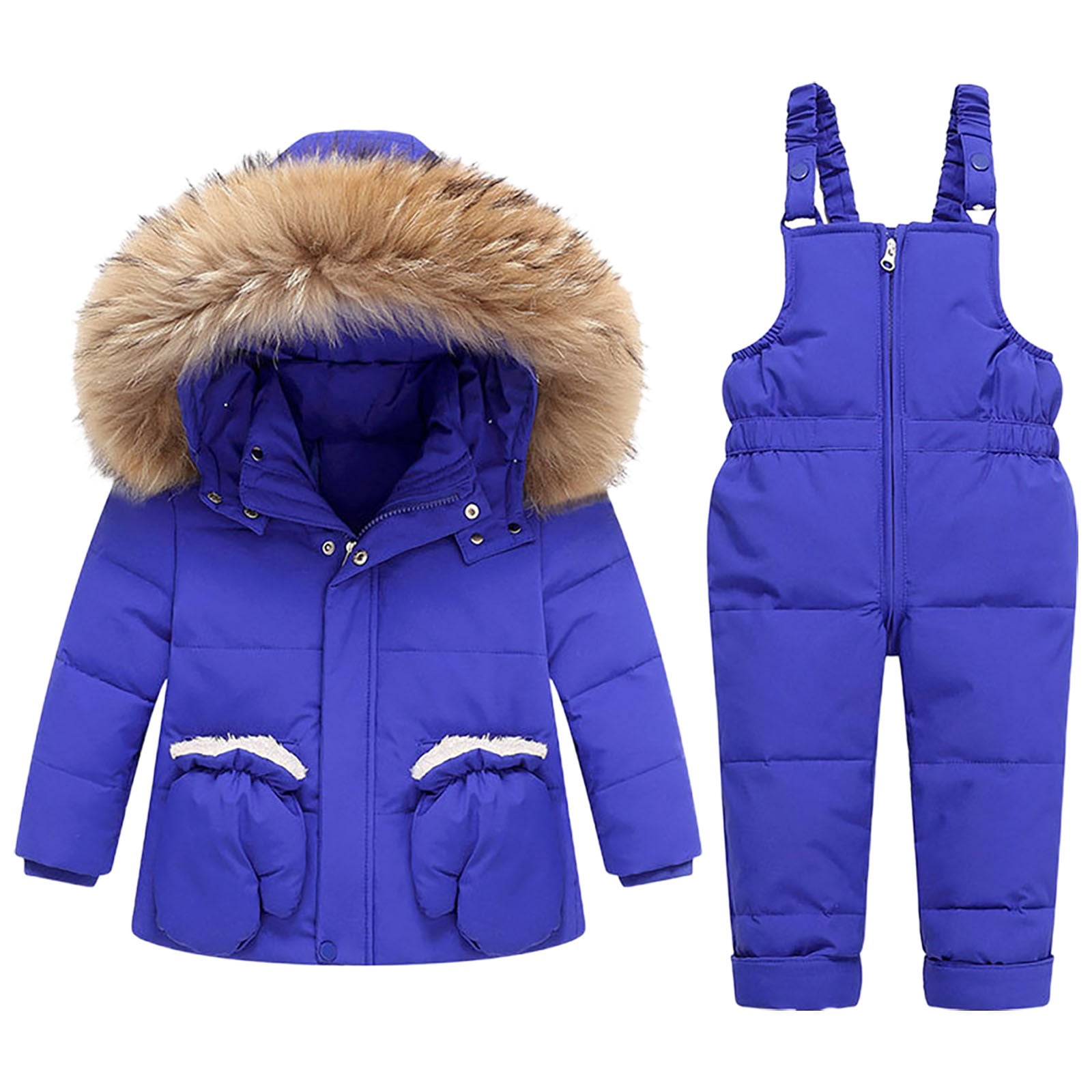 Coerni Toddler Boys Girls Ski Suits Hooded Puffer Jacket and Snowpants ...