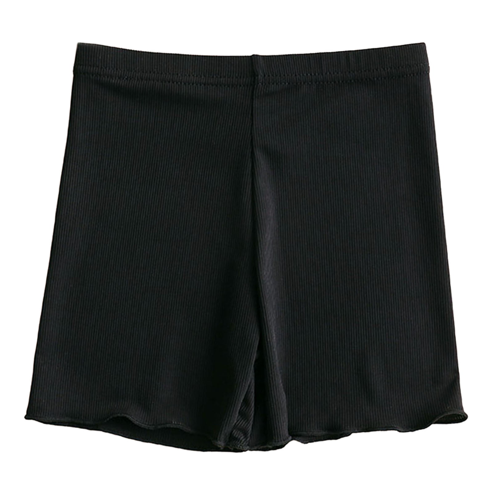 Coerni Toddler Children Shorts Summer Girls Ribbed Solid Color Leggings ...