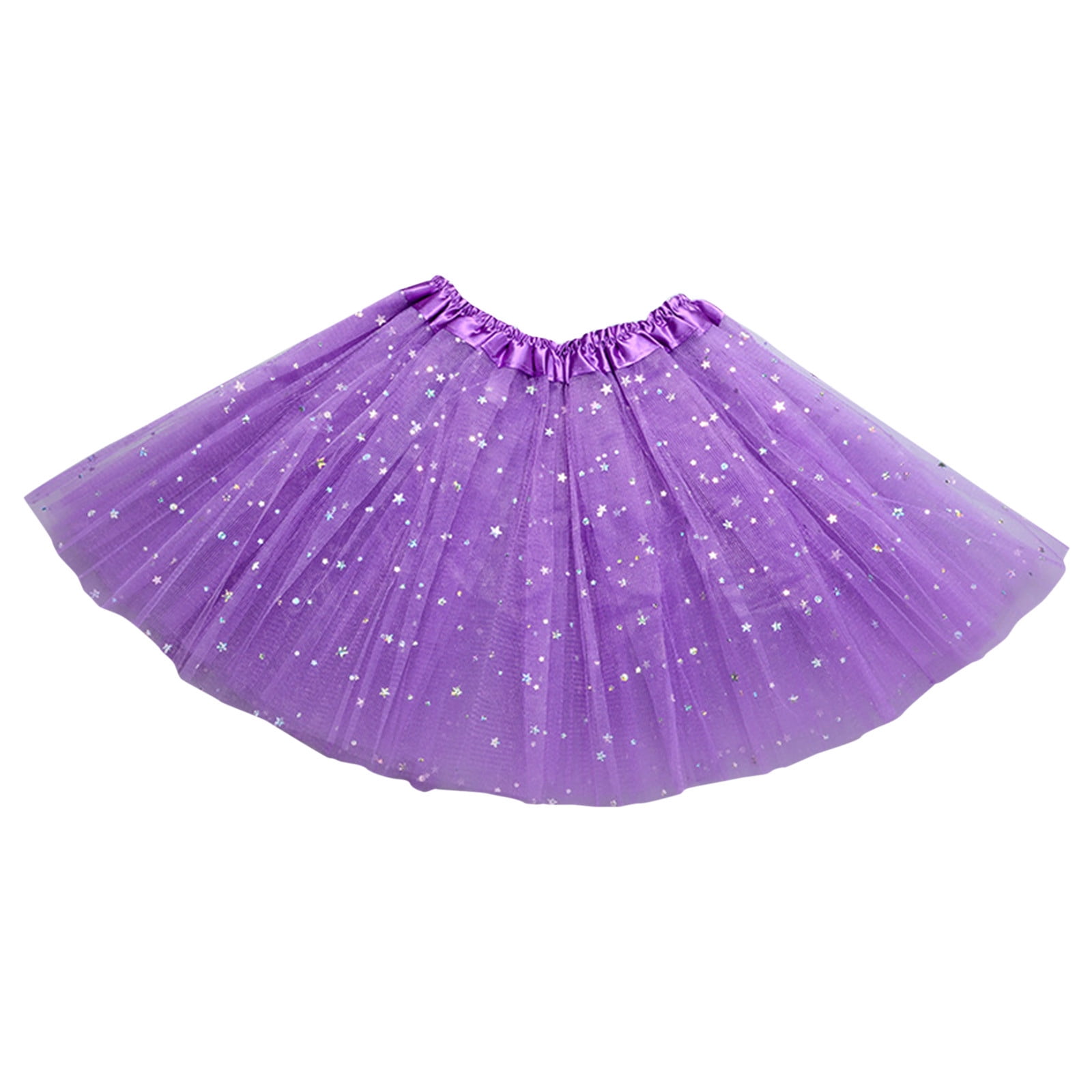 Coerni Toddler Girl Tutu Skirt Girls Star Sequins Layered Tulle Tutus ...