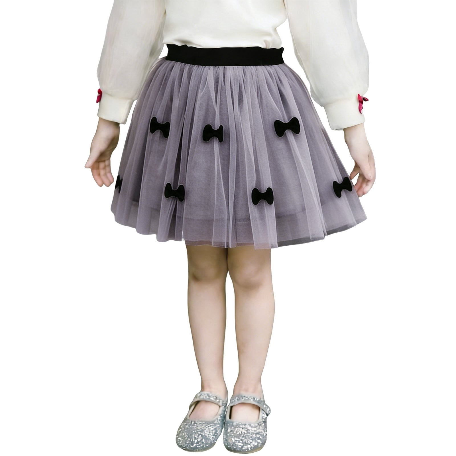 Coerni Toddler & Little Girls Mini Skirt Tulle Bow Tutu Skirts Elastic ...