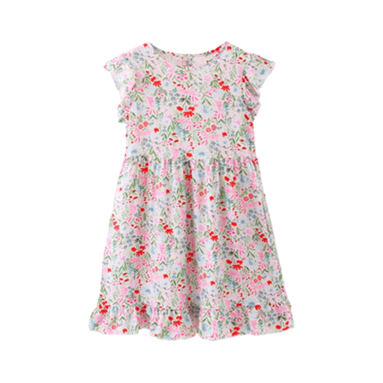 Coerni Toddler & Teen Girls Floral Dress Summer Casual Lightweight ...