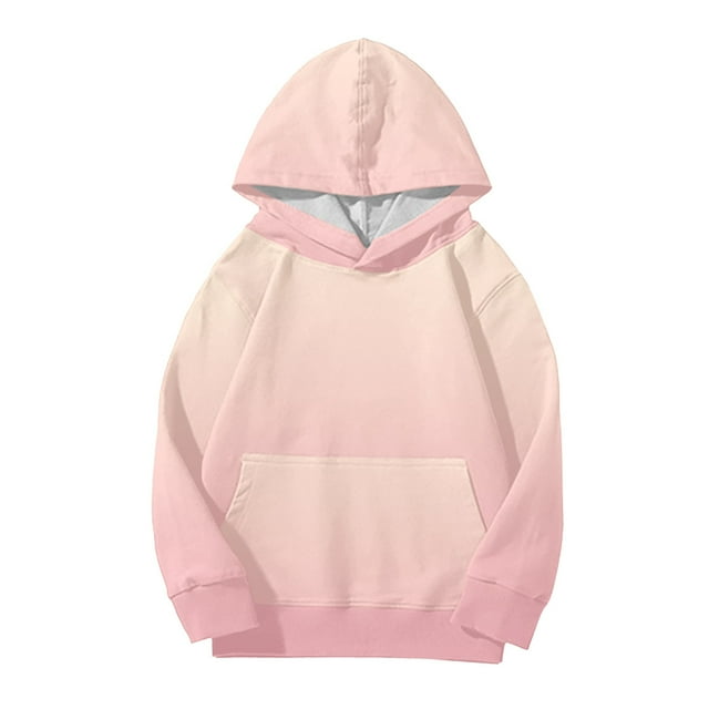 Coerni Trendy Gradient Color Hoodies for Kids Multicolour Long Sleeve ...