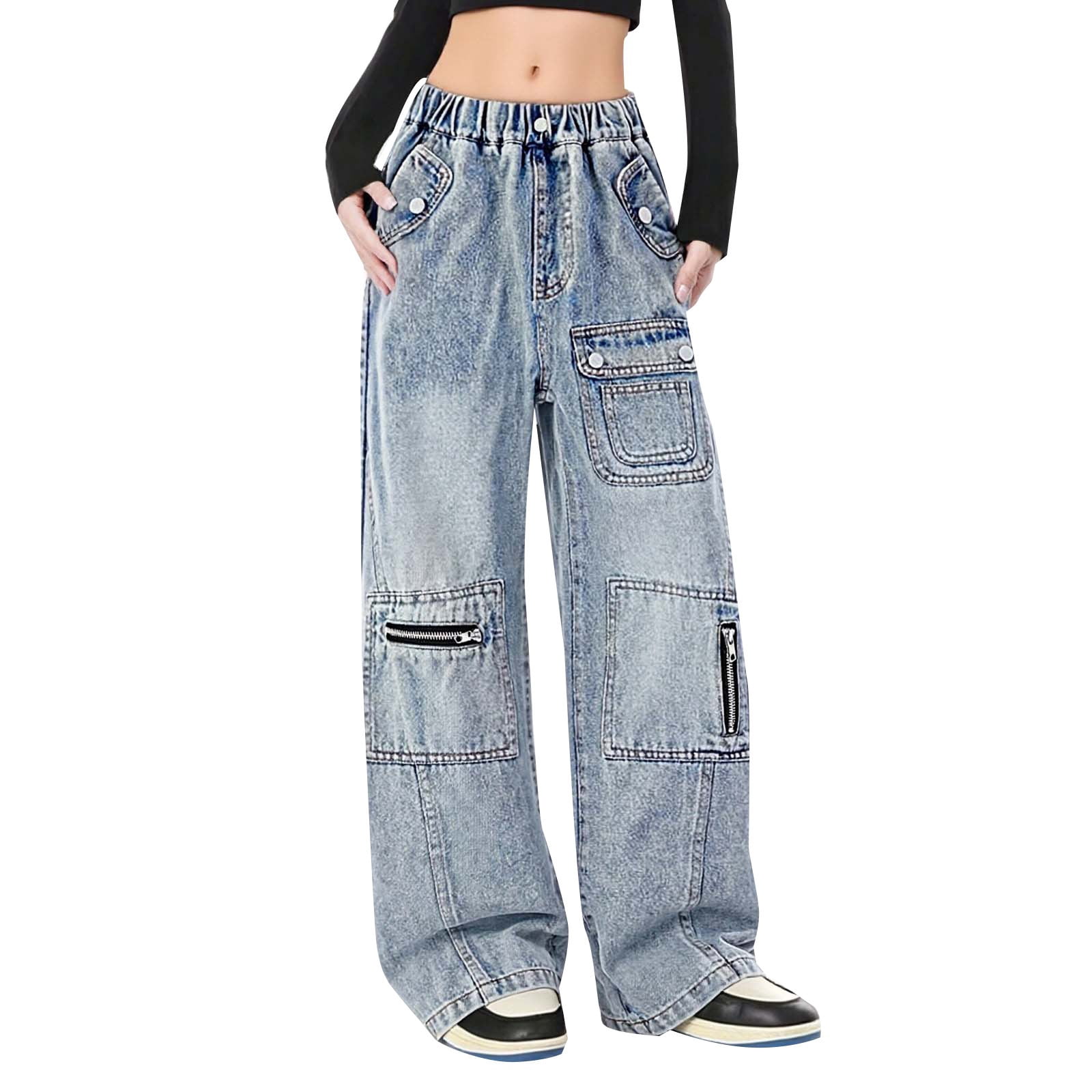 Coerni Tween Girls Baggy Jeans 2026 Trendy Y2K High Waistband Wide Leg ...