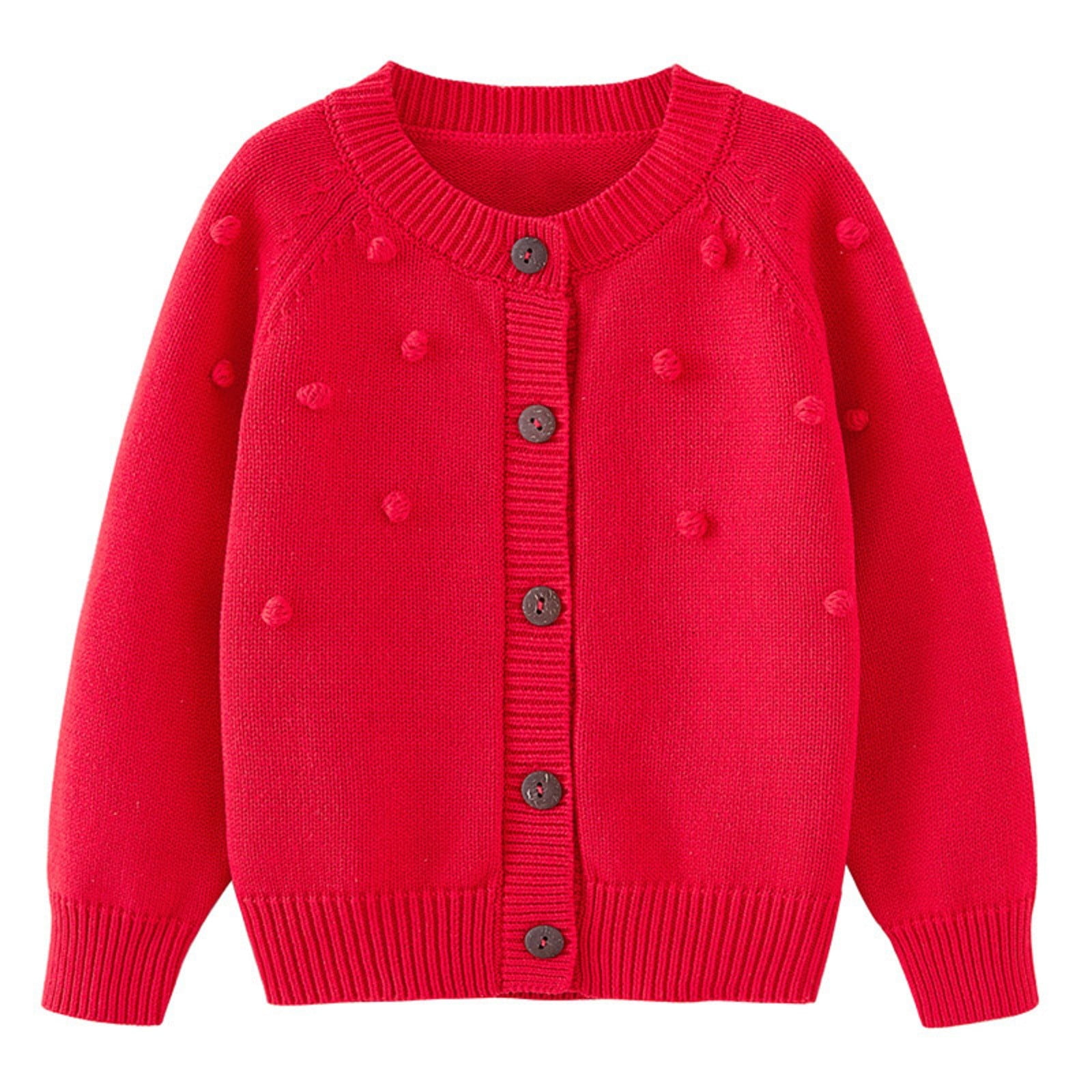 Coerni kids Baby Sweater Cardigan Jacquard Cable Knit Long Sleeve ...