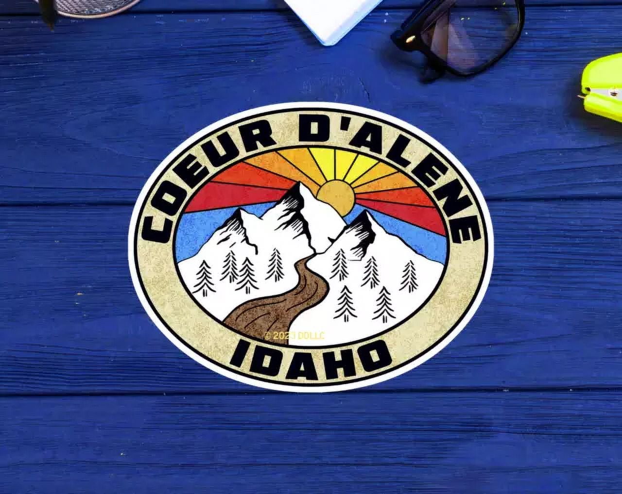 Coeur D' Alene Idaho Sticker Id Park Sticker Outdoor Waterproof Phone ...