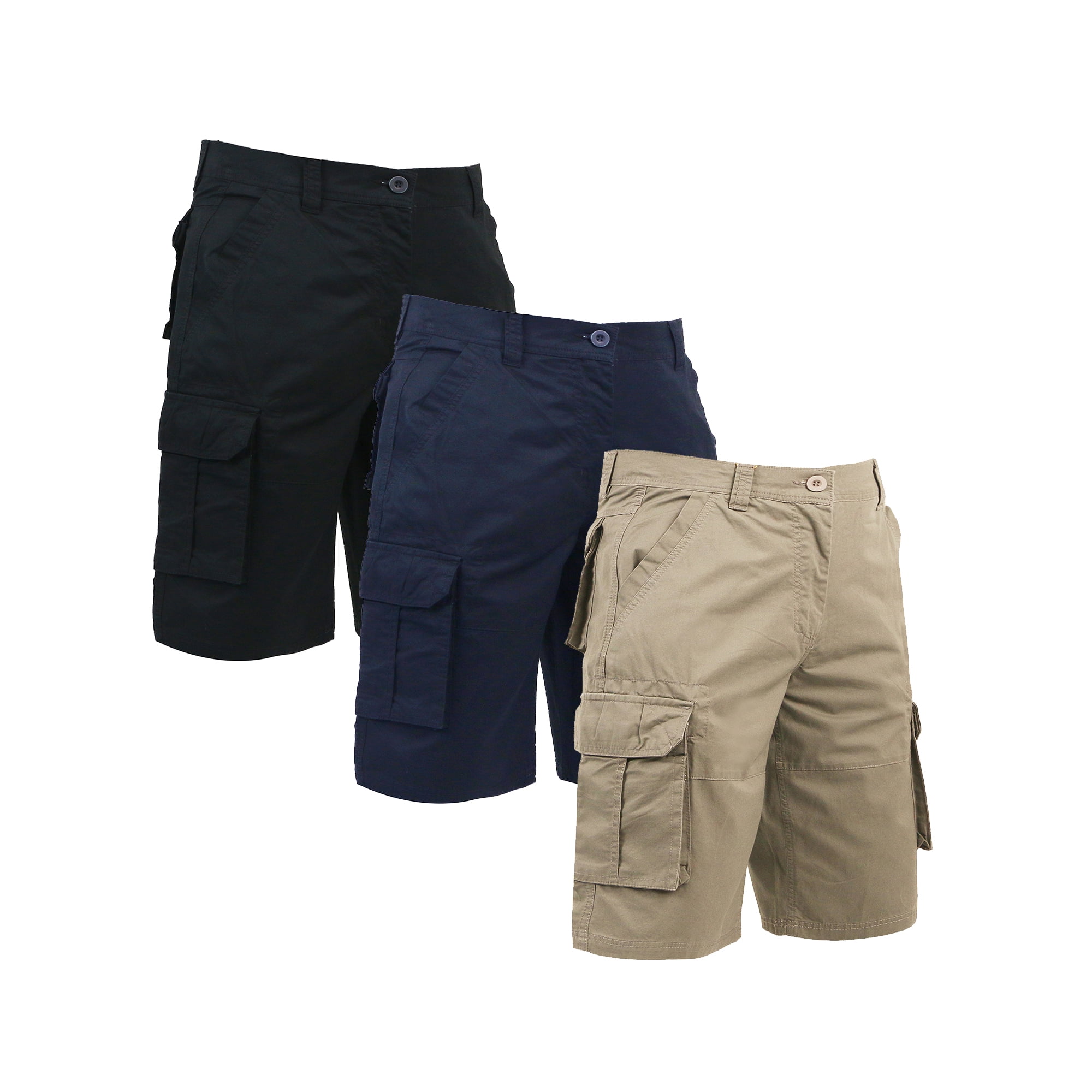 Coevals Club Men's Cargo Outdoor Work Relaxed Fit Multi-Pocket Cotton ...