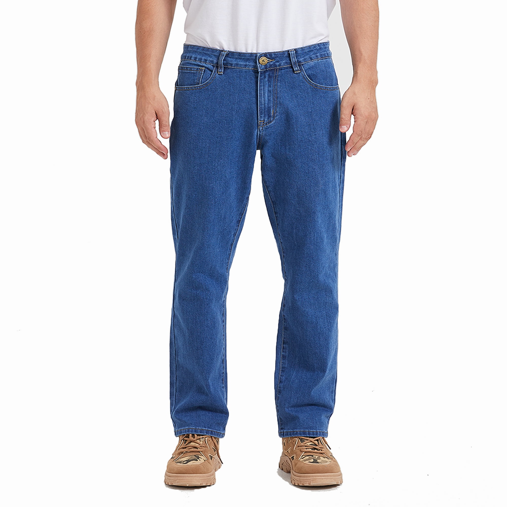 Coevals Club Men's Straight Leg Classic 5-Pocket Casual Work Jeans 30L ...