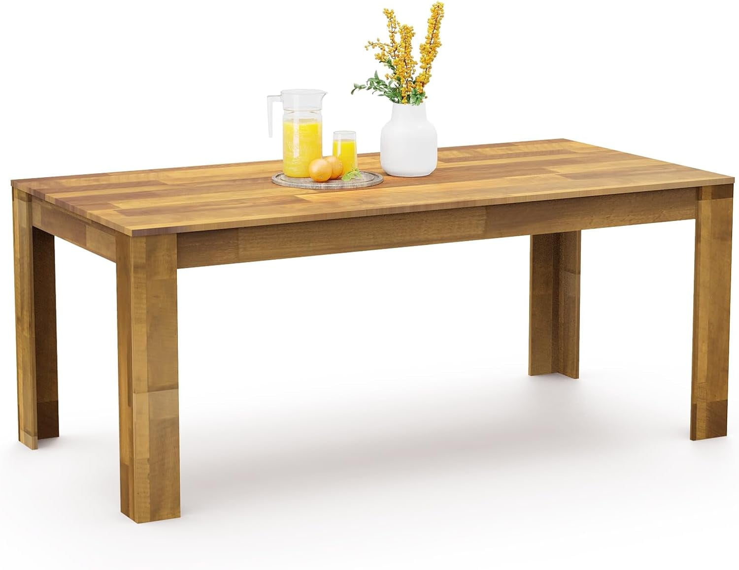 Coewske 71'' Large Dining Table Wooden Kitchen Dining Room Table ...