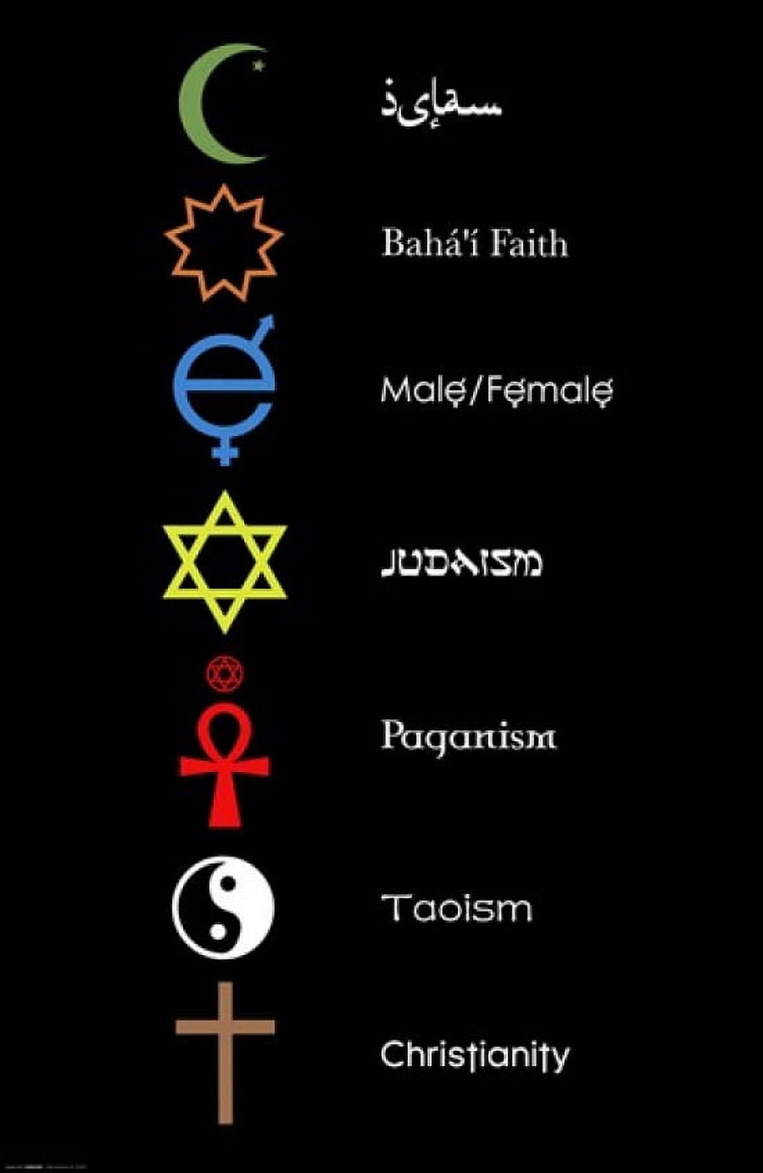 Coexist Symbols Poster (24 x 36) - Walmart.com
