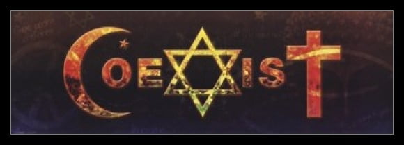 Coexist Symbols - Slim Laminated & Framed Poster (36 x 12) - Walmart.com