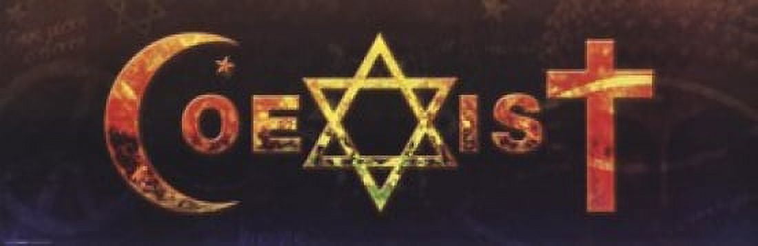 Coexist Symbols - Slim Laminated Poster (36 x 12) - Walmart.com